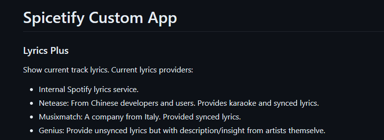 Pull Synced/Karaoke from musixmatch · Issue #2311 · spicetify/cli · GitHub