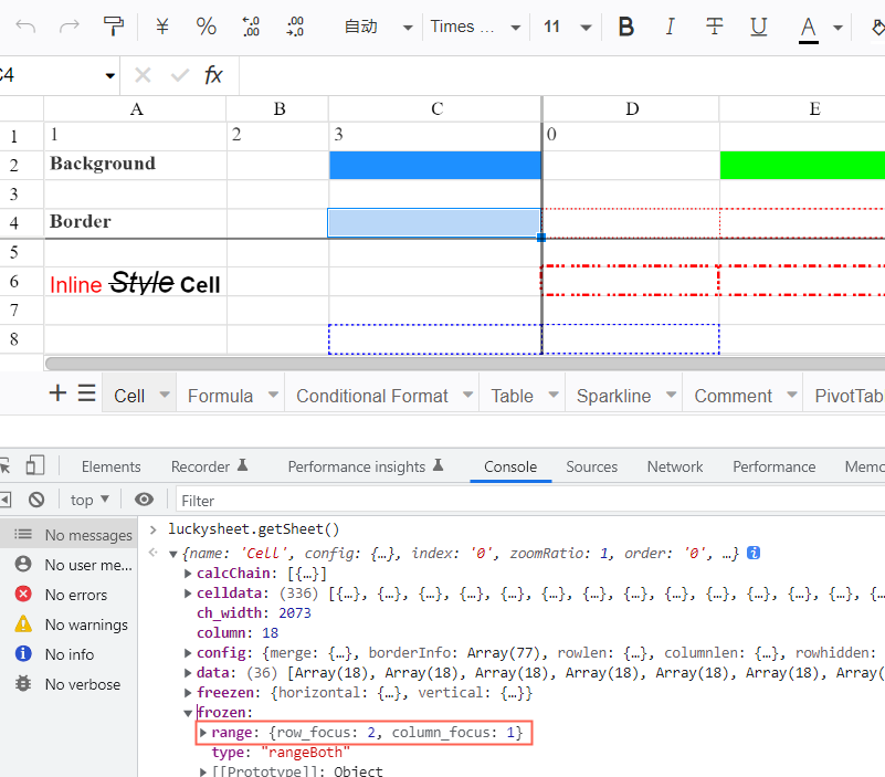 [BUG]拖动冻结线，调整冻结范围不生效 · Issue #1240 · dream-num/Luckysheet · GitHub