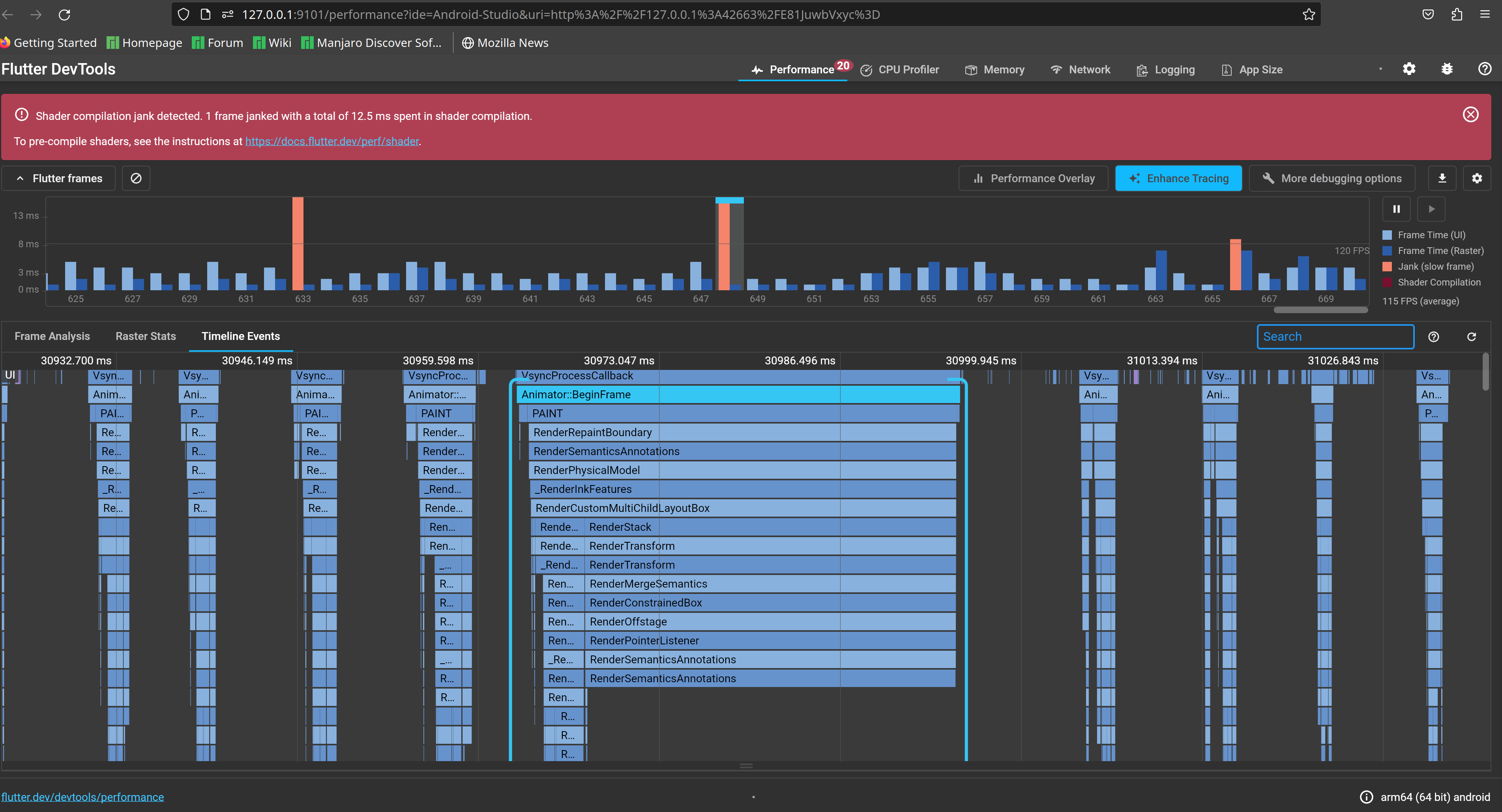 [Android] - Jank when panning a custom viewport · Issue #121372 · flutter/flutter · GitHub