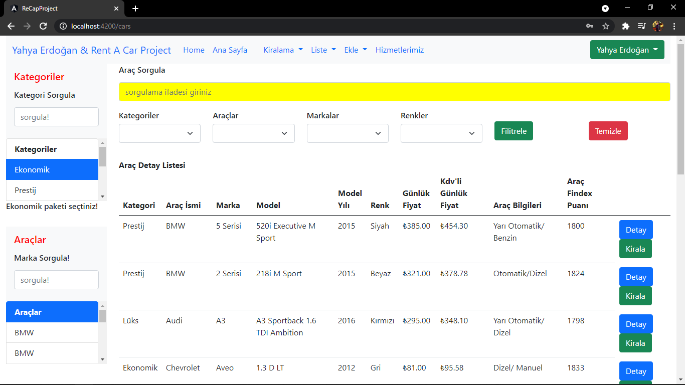 GitHub - yahyaerdoan/ReCapProject-Front-End