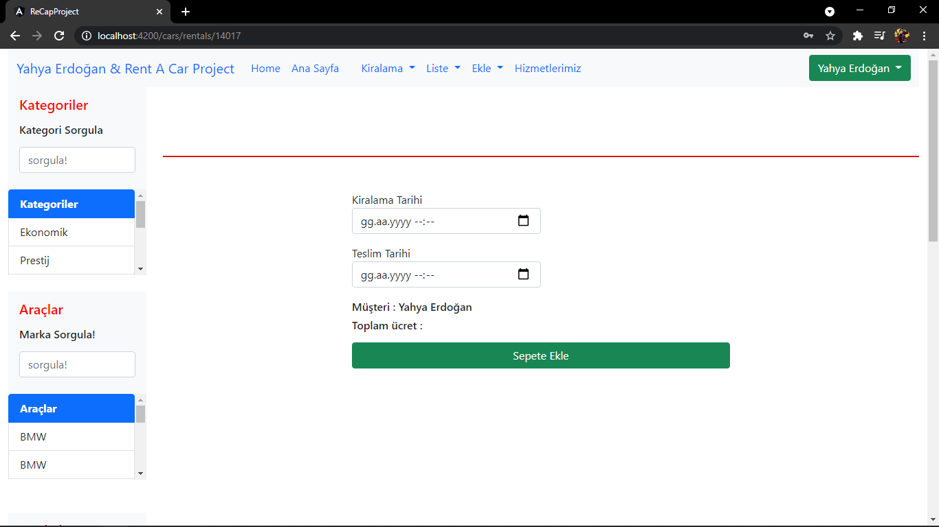 GitHub - yahyaerdoan/ReCapProject-Front-End