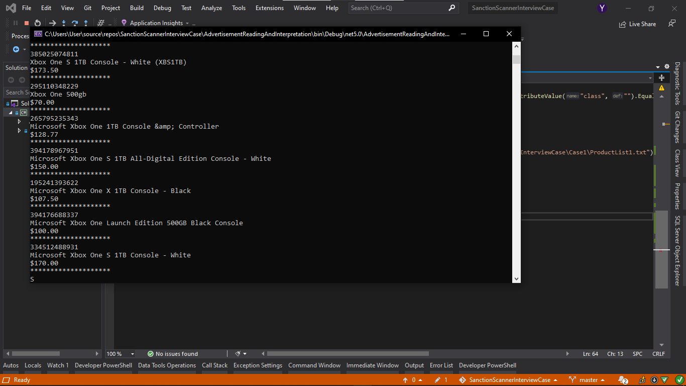 GitHub - yahyaerdoan/SanctionScannerInterviewCase: Console Application Product List