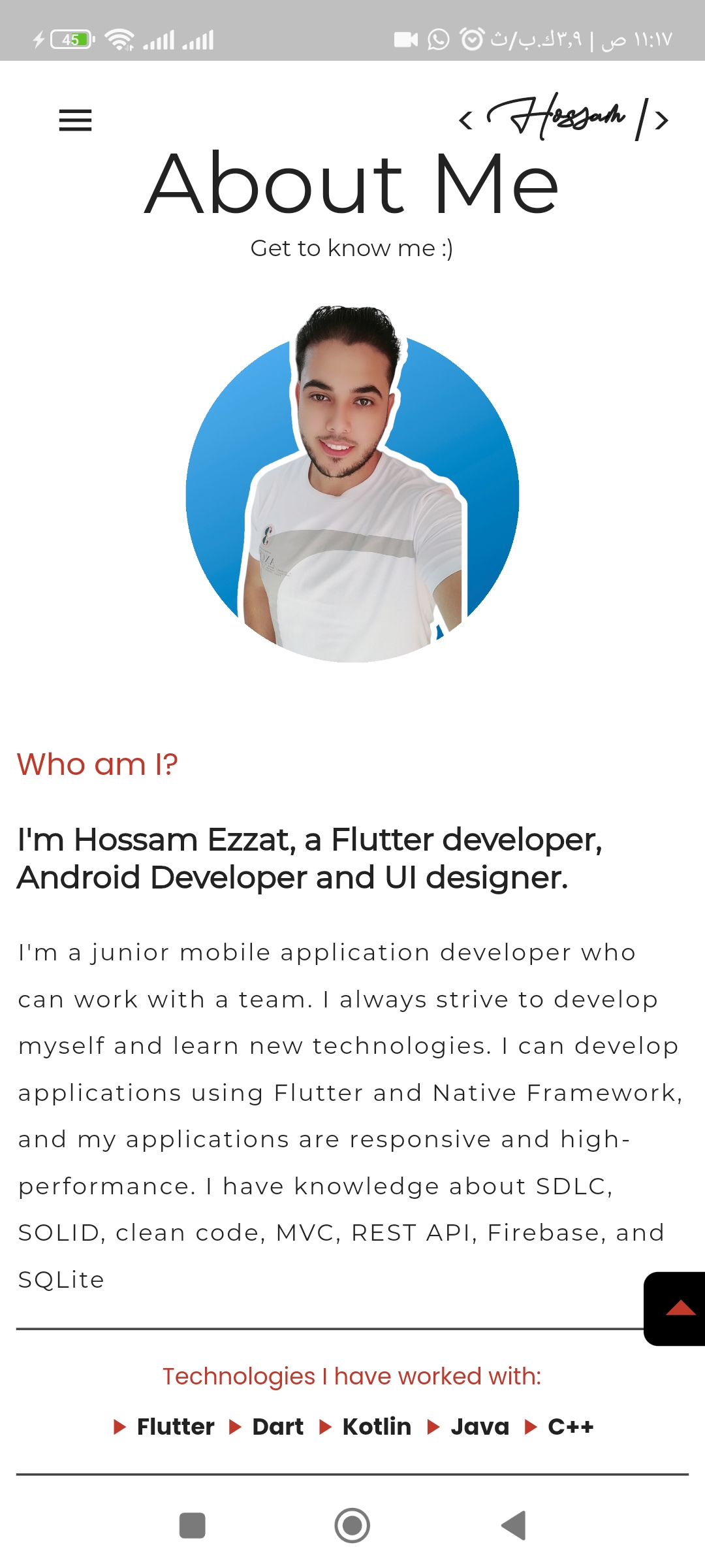 GitHub - HossamEzzat/My_Portofolio: My CV in Flutter App and web responsive design