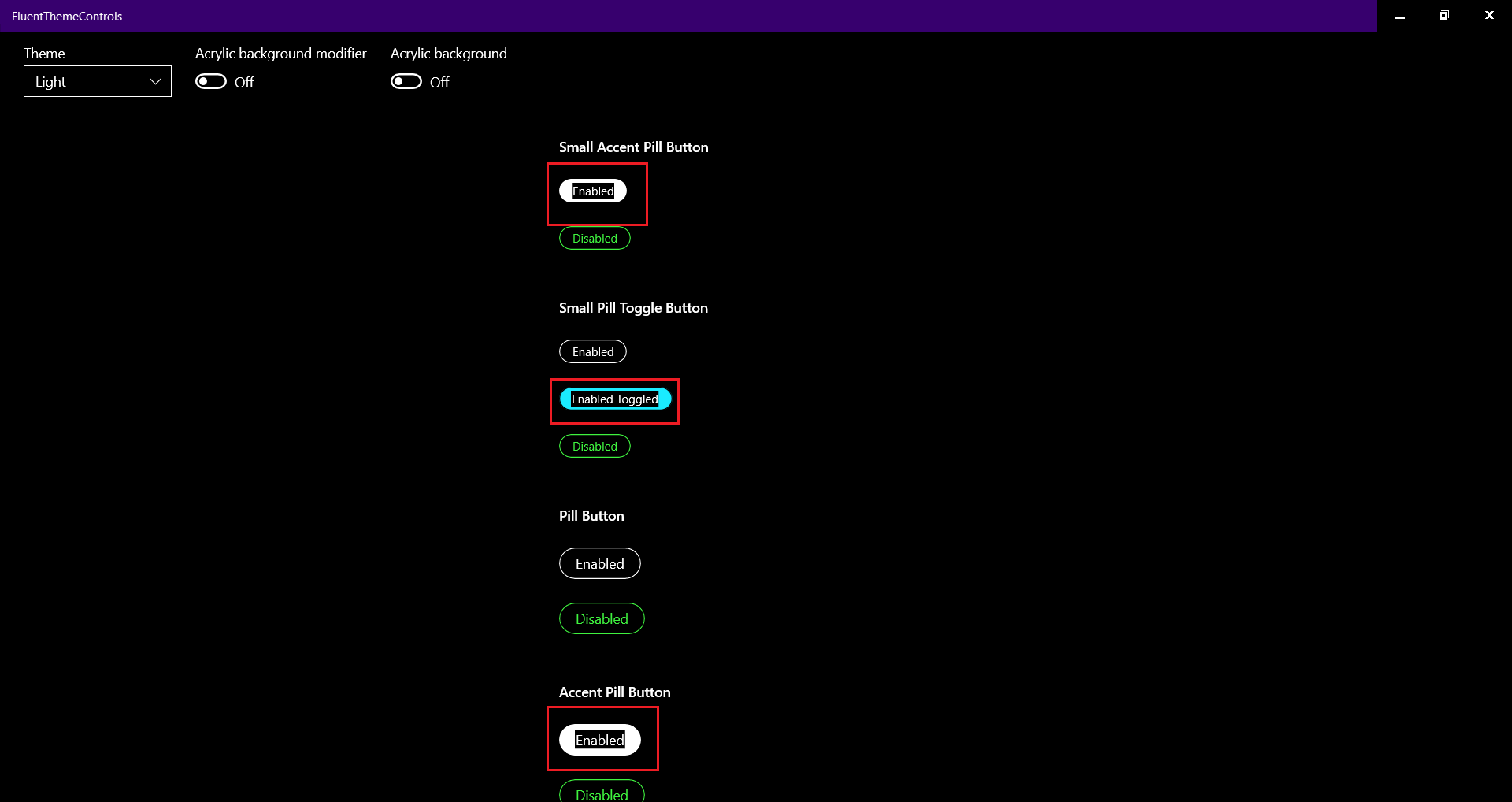Accent and toggle button high contrast improvements. · Issue #2593 ...