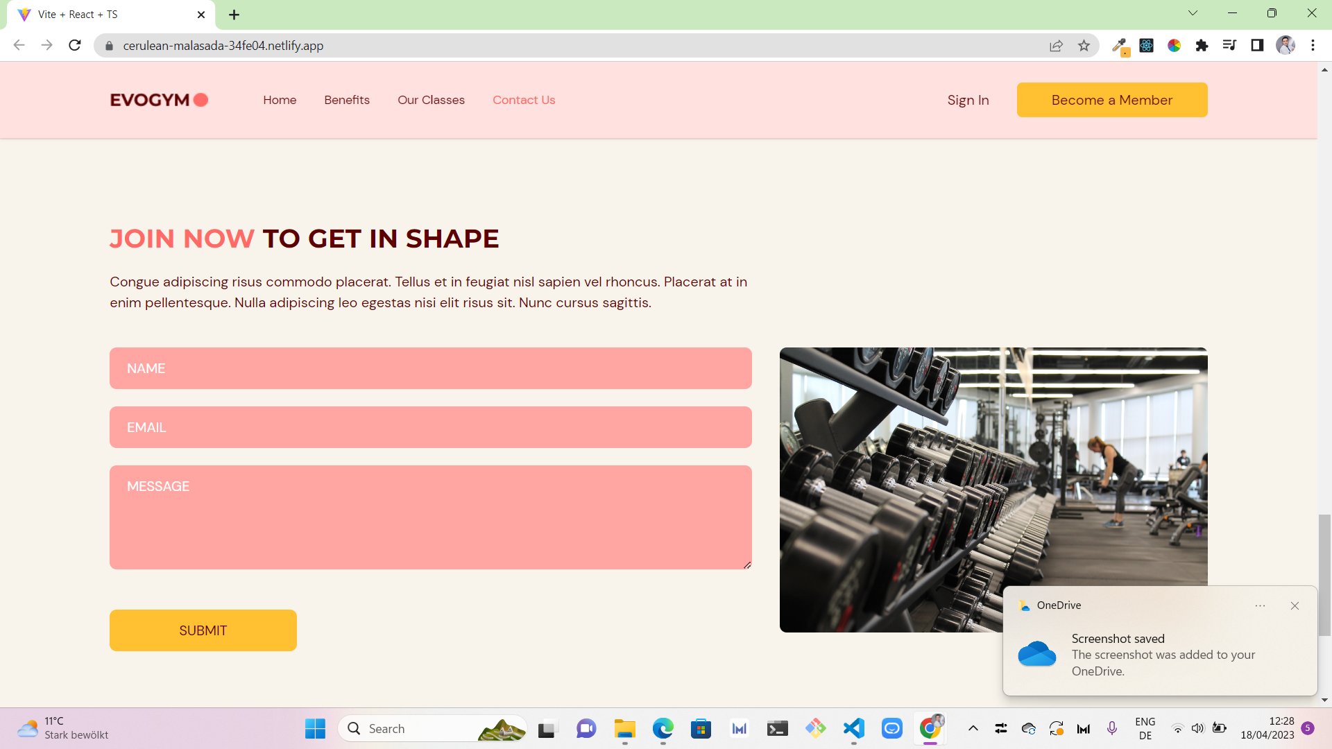 GitHub - Sahinugur/GymApp: Gypm store application created by Typescript and React.
