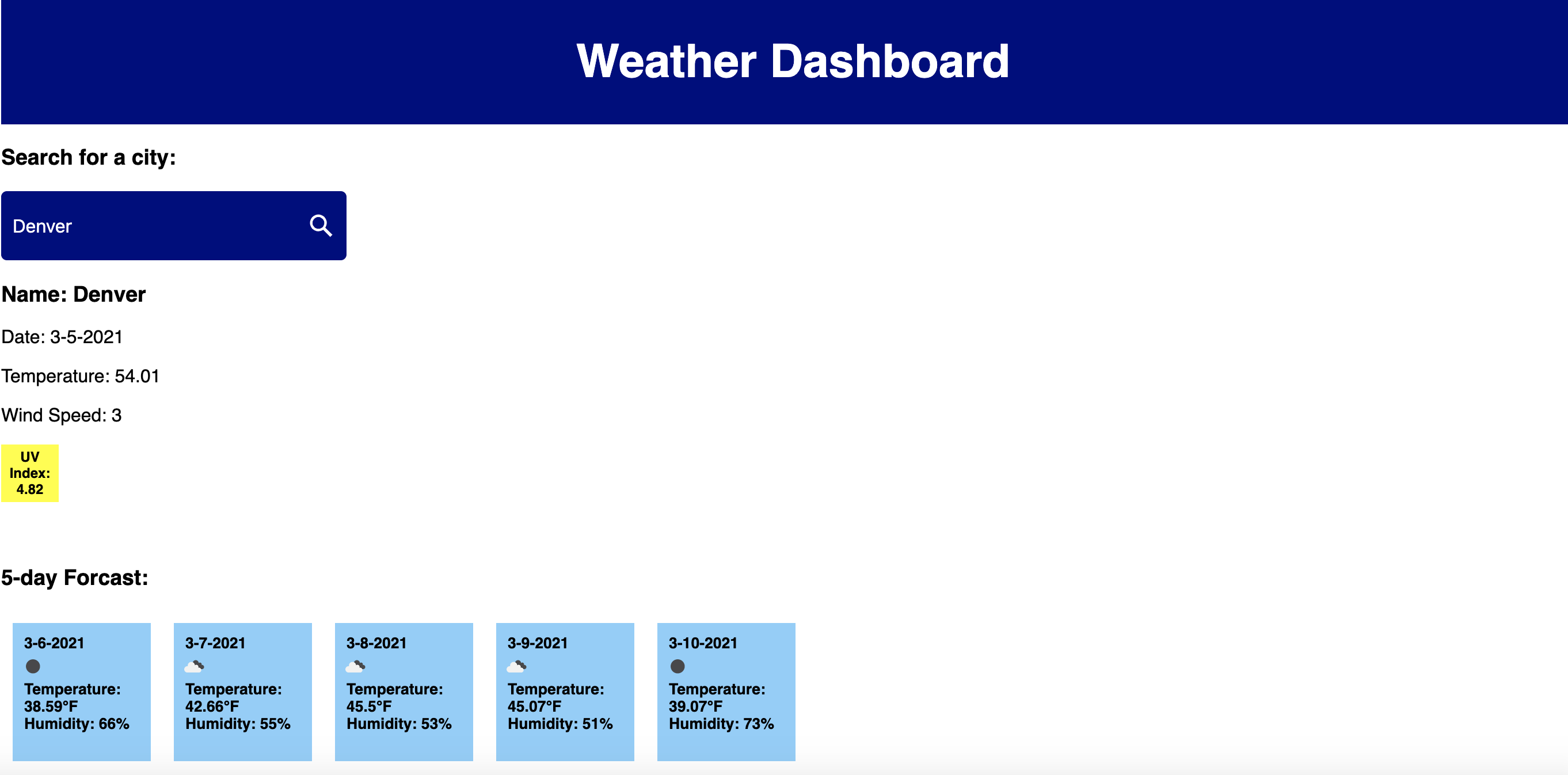 GitHub - Spragbry/hw-06-weather_dashboard: Weather Dashboard