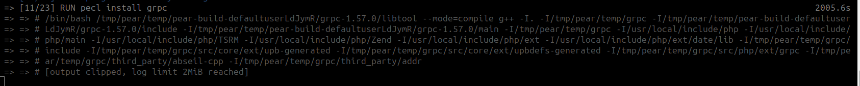 pecl install is slow and produces massive (55Mb) binary · Issue #23626 · grpc/grpc · GitHub