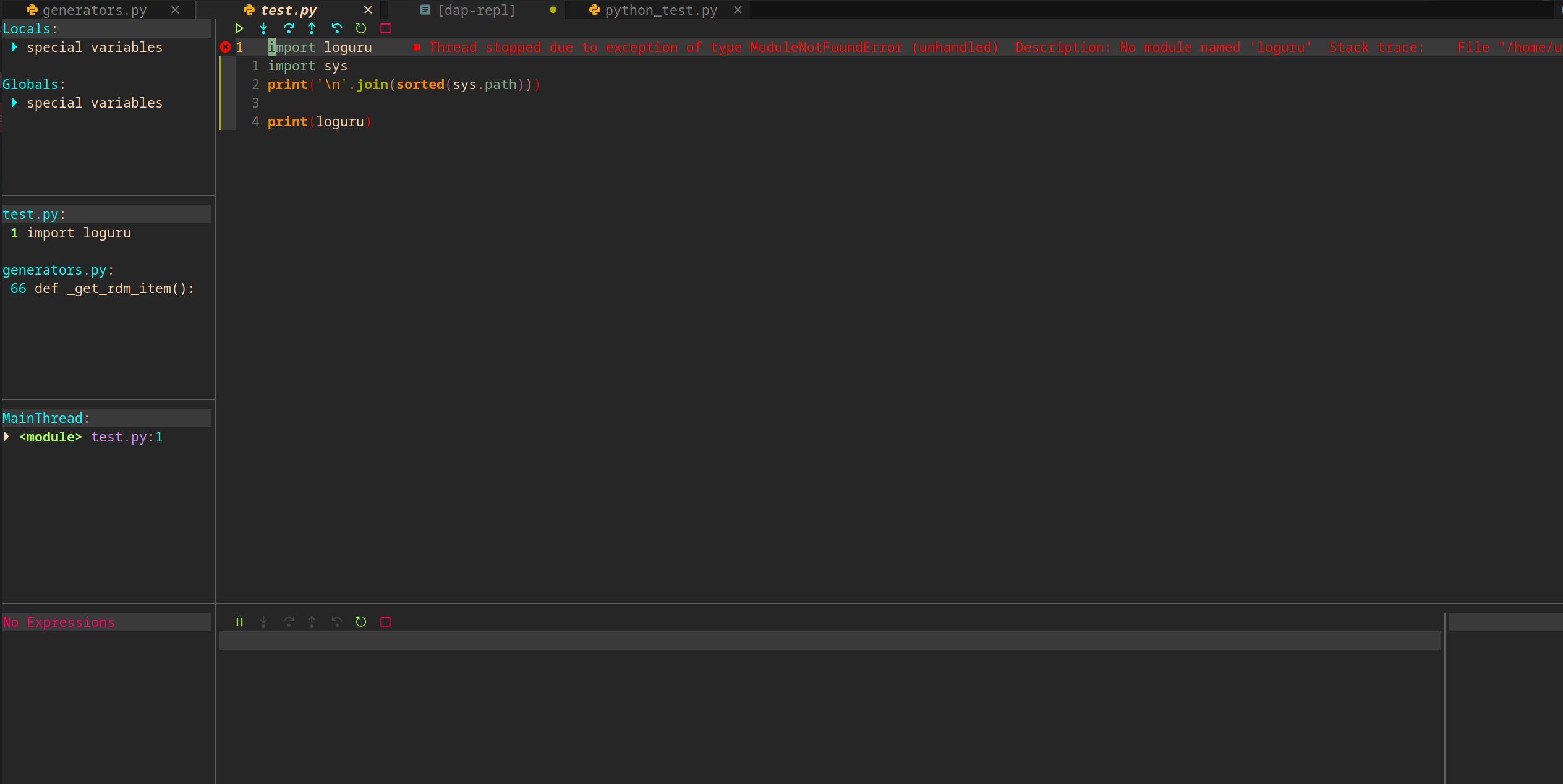 No Module Named Loguru · Issue 1145 · Microsoft Debugpy · Github