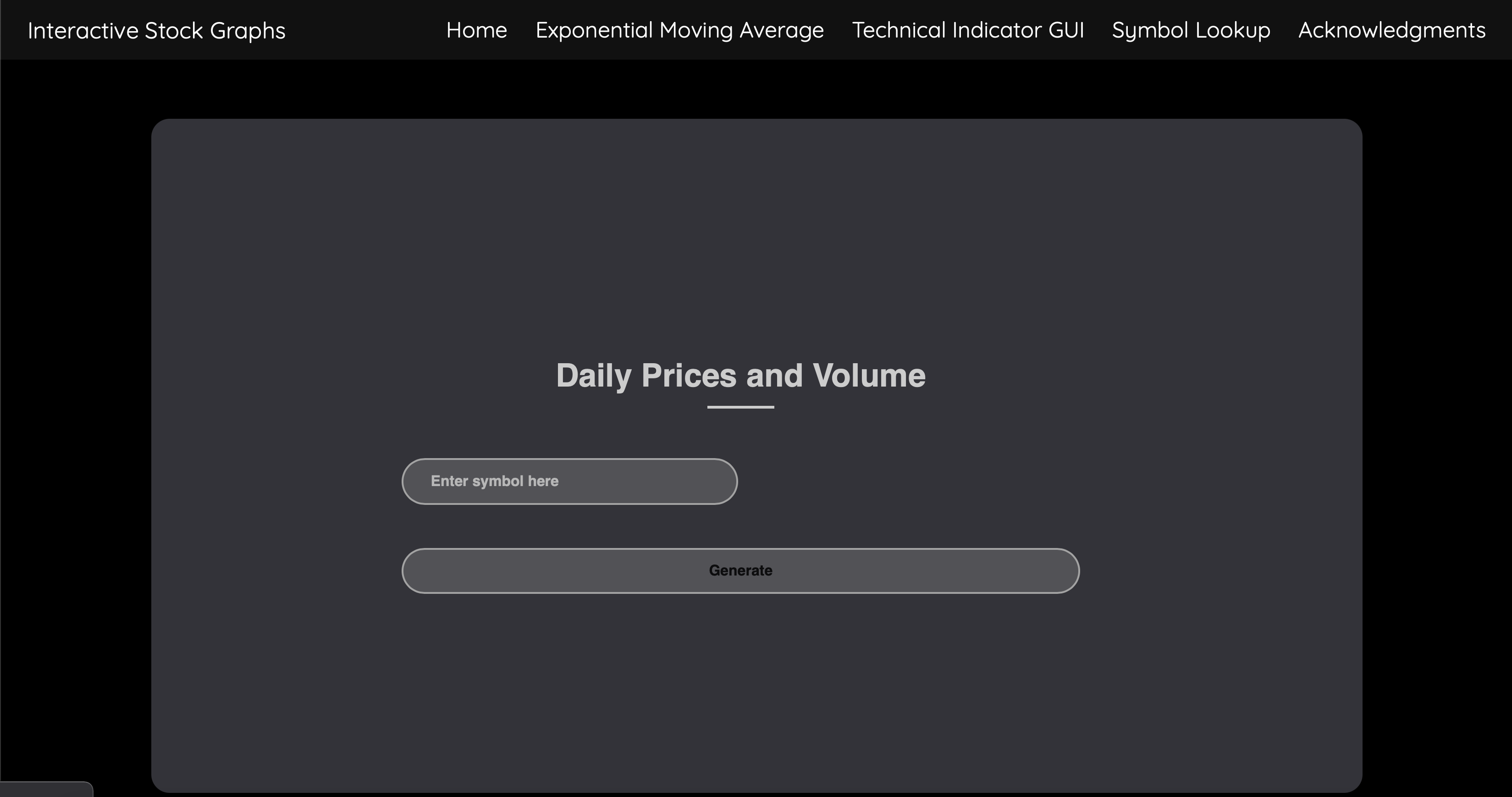 GitHub - vshultz/StockApp: Website application that displays historical S&P 500 stock data.