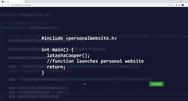 GitHub - lacoite/React-Personal-Website: A small project building a ...