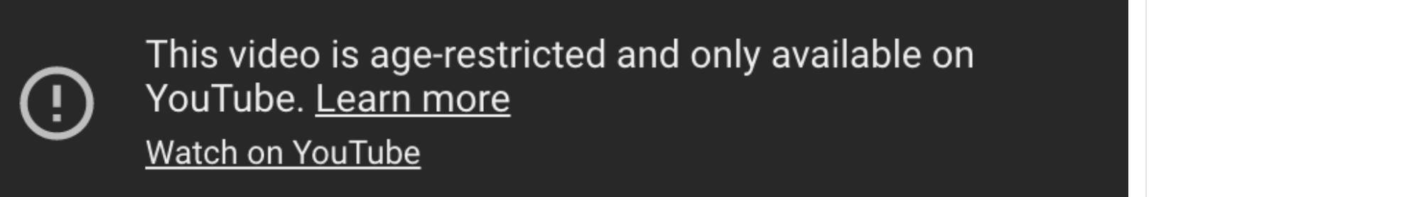 detect if youtube doesn't play due to privacy/age-restriction · Issue #1241 · cookpete/react ...