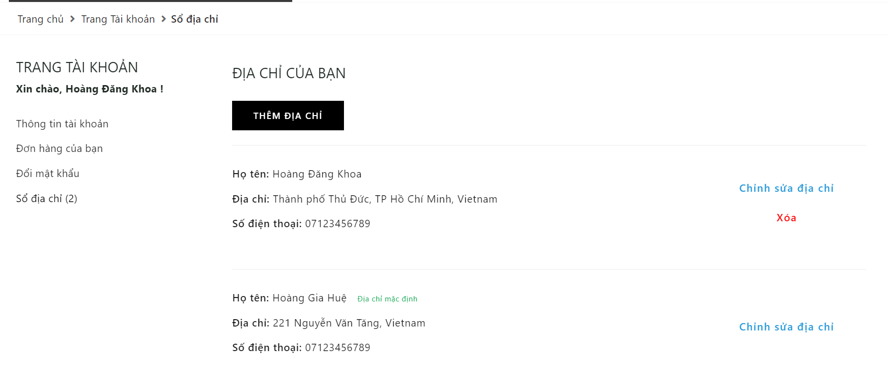 Add manage address book for user profile · Issue #460 · nashtech-garage/yas · GitHub