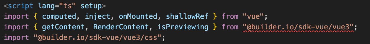 Cannot find module '@builder.io/sdk-vue/vue3 · Issue #2303 · BuilderIO/builder · GitHub