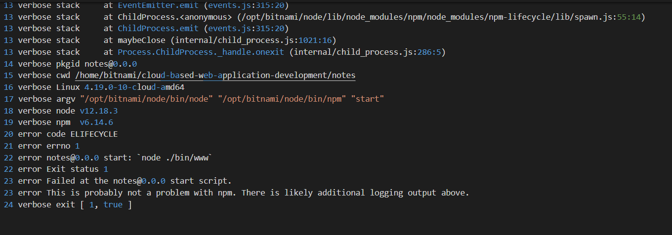 npm start 오류 질문입니다 · Issue #43 · dbcorenet/cloud-based-web-application ... npm start 오류 질문입니다 · Issue #43 · dbcorenet/cloud-based-web-application ...