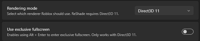 Can't change rendering mode, stuck in D3D11 · Issue #162 · bloxstraplabs/bloxstrap · GitHub