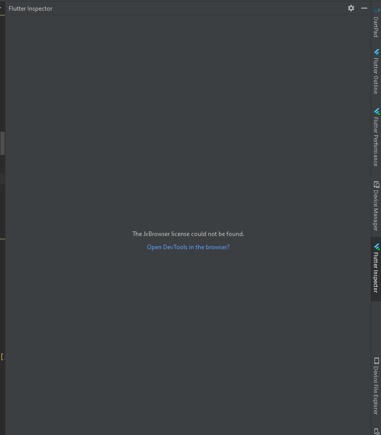 [Embedded Inspector] JxBrowser's license is missing after upgraded to 71.1.6 · Issue #6463 ...