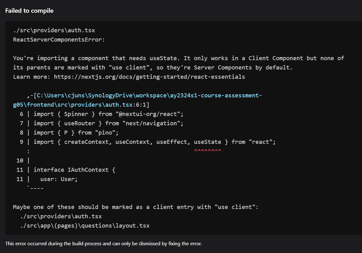 [Auth] Support for Server Side Pages · Issue #73 · CS3219-AY2324S1 ...