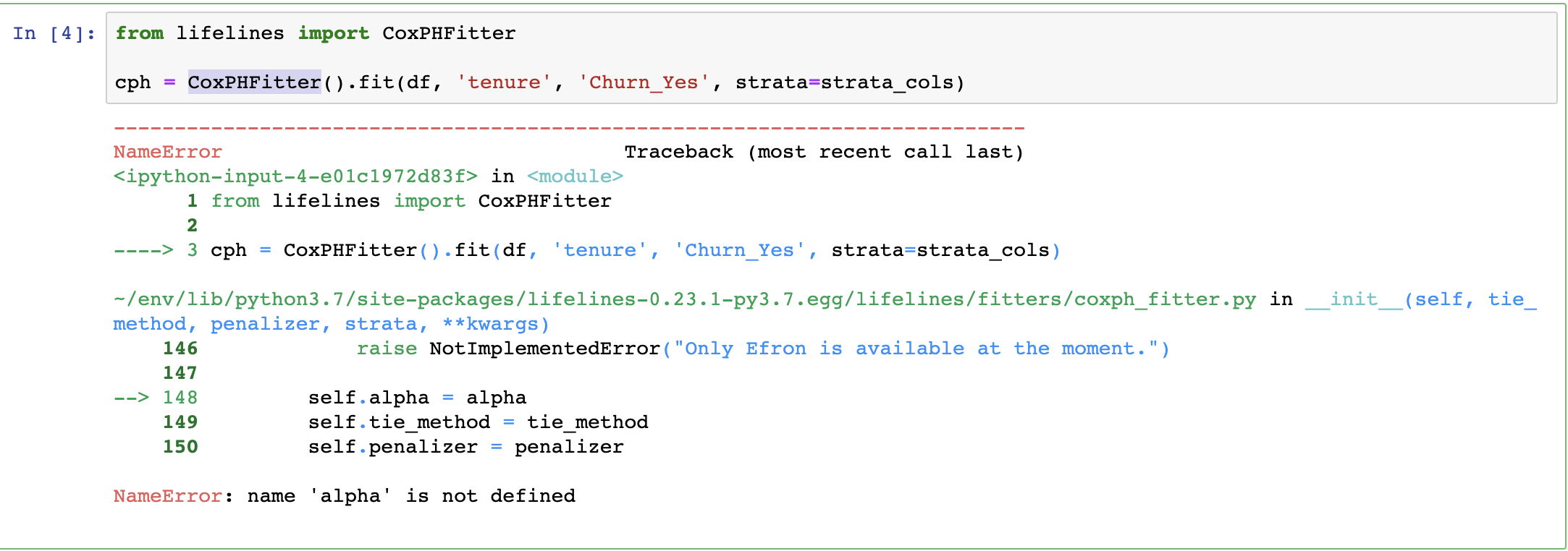 CoxPHFitter alpha parameter · Issue #891 · CamDavidsonPilon/lifelines · GitHub