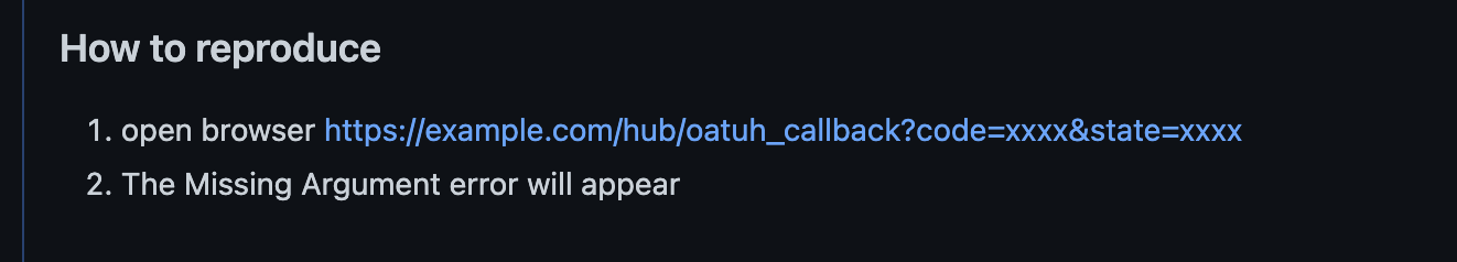 Oauth Callback Should Make `error` Key Optional · Issue 4014 · Jupyterhubjupyterhub · Github