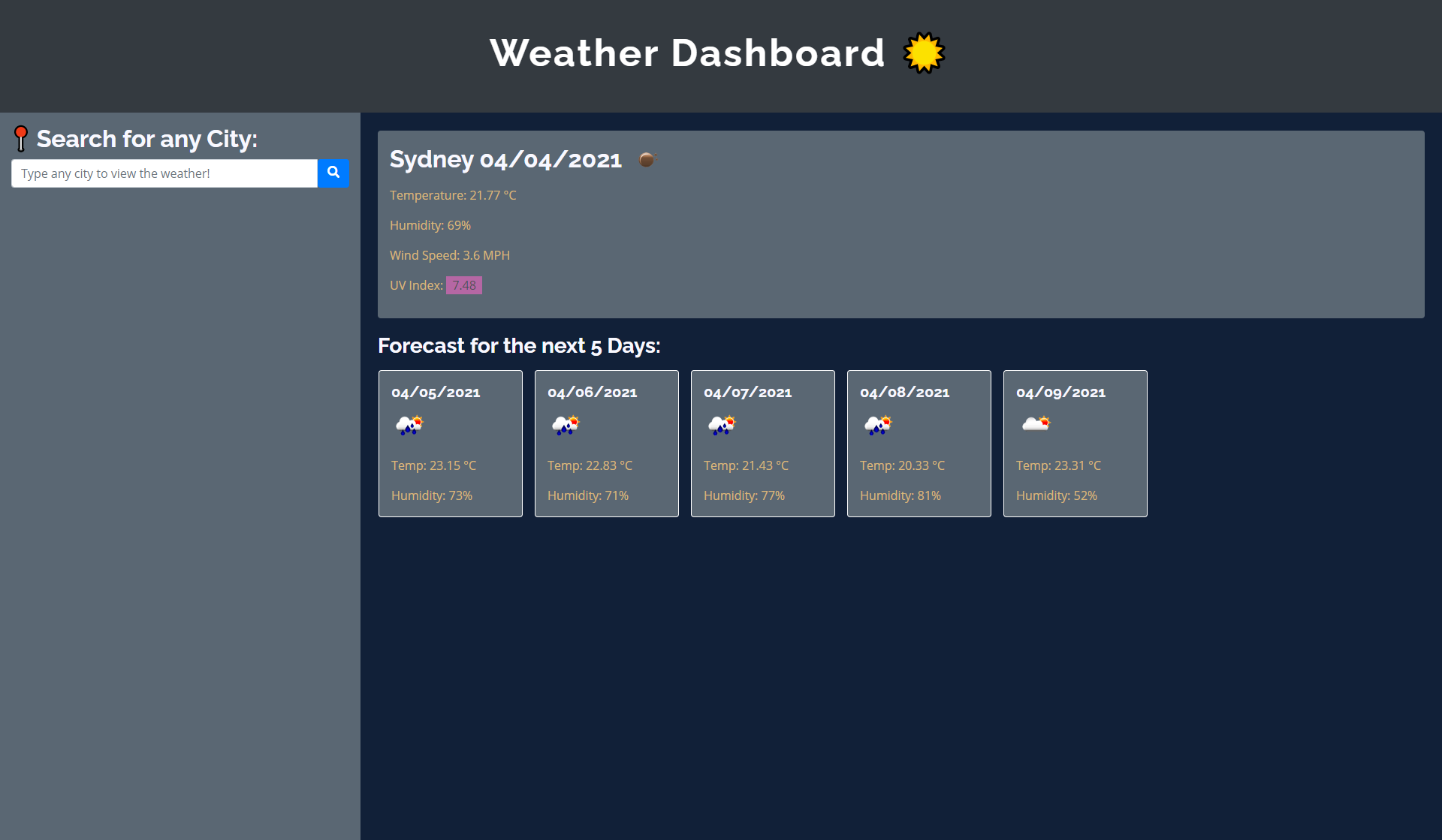 GitHub - MarketingPlus/weather-dashboard