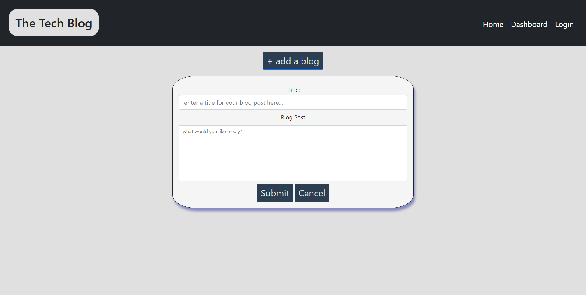 GitHub - MarketingPlus/tech-blog: A Tech-Blog that allows users to log ...