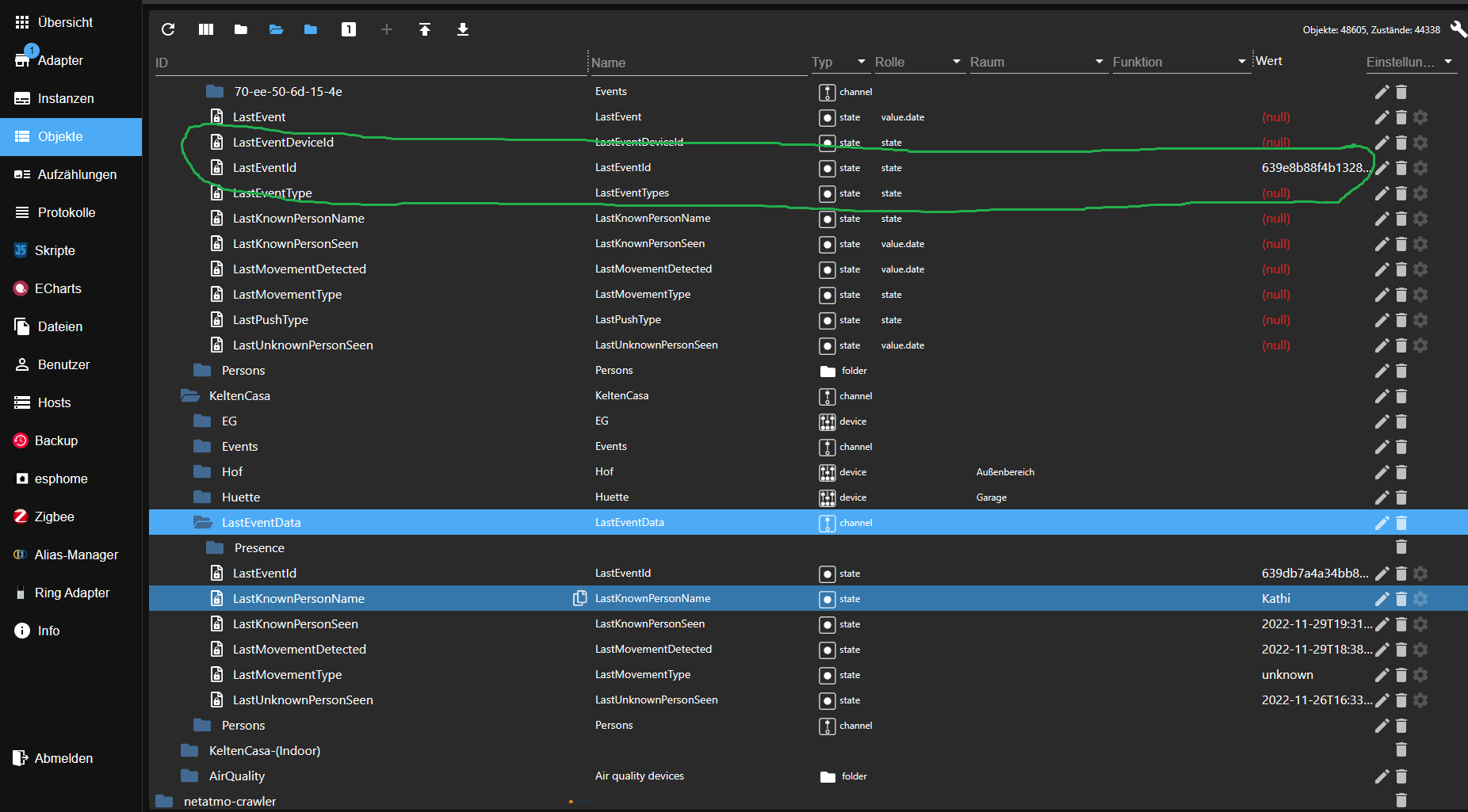 Datenpunkte "LastEvent, LastEventDeviceID" · Issue #176 · PArns/ioBroker.netatmo · GitHub