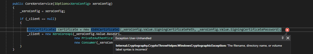 Configuration - Invalid file paths · Issue #24555 · dotnet/runtime · GitHub