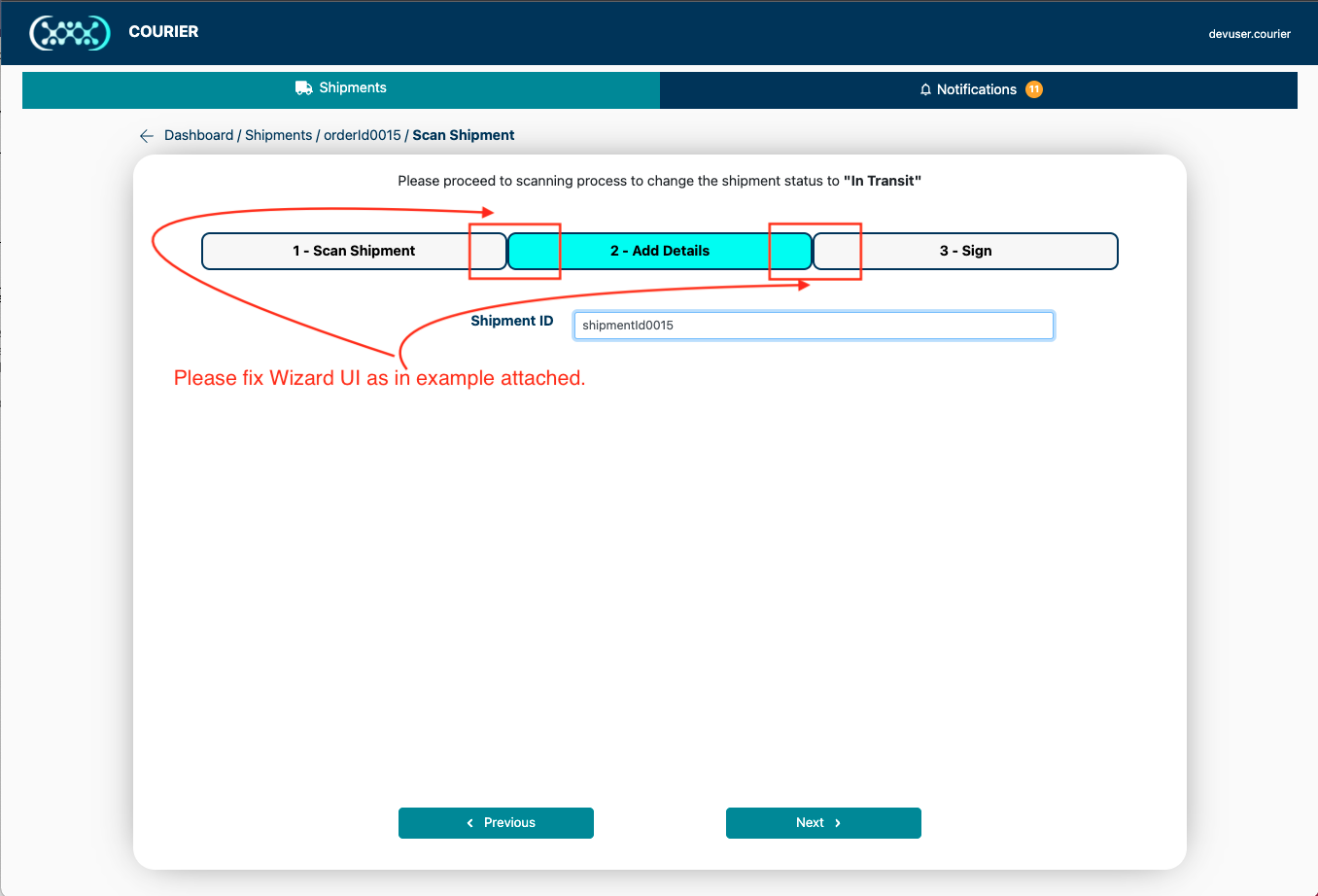 [COU] Pick-up at warehouse / Scan shipment / Wizard UI · Issue #568 · PharmaLedger-IMI/csc ...