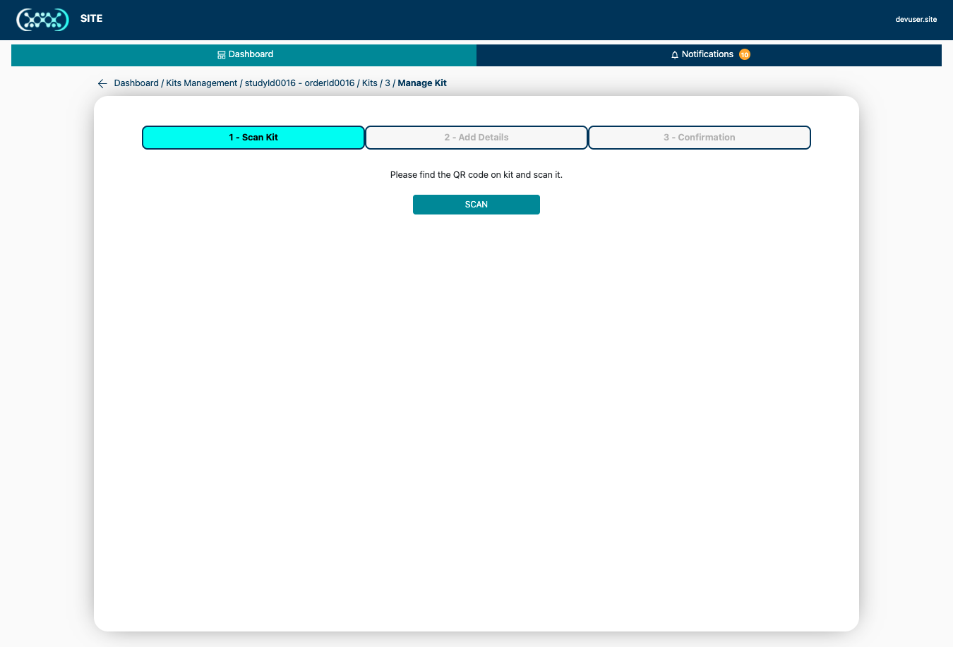 [SITE] Received / Scan shipment / Wizard UI + change of label · Issue #570 · PharmaLedger-IMI ...