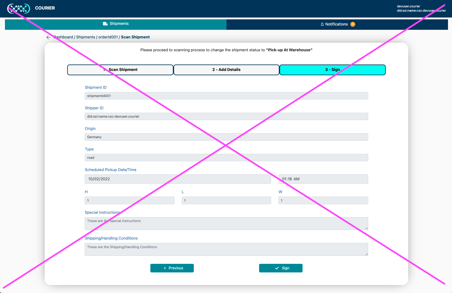 [COU] Changes in the flow when updating shipment (Pickup -> In Transit) · Issue #600 ...