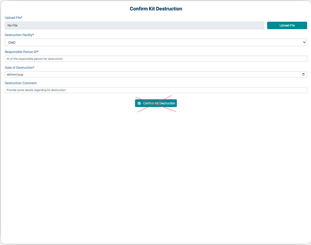 [SITE] Kit destruction confirmation process - changing to wizard · Issue #749 · PharmaLedger-IMI ...