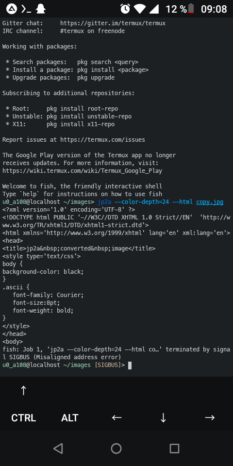 JP2A Gives SIGBUS error · Issue #6611 · termux/termux-packages · GitHub