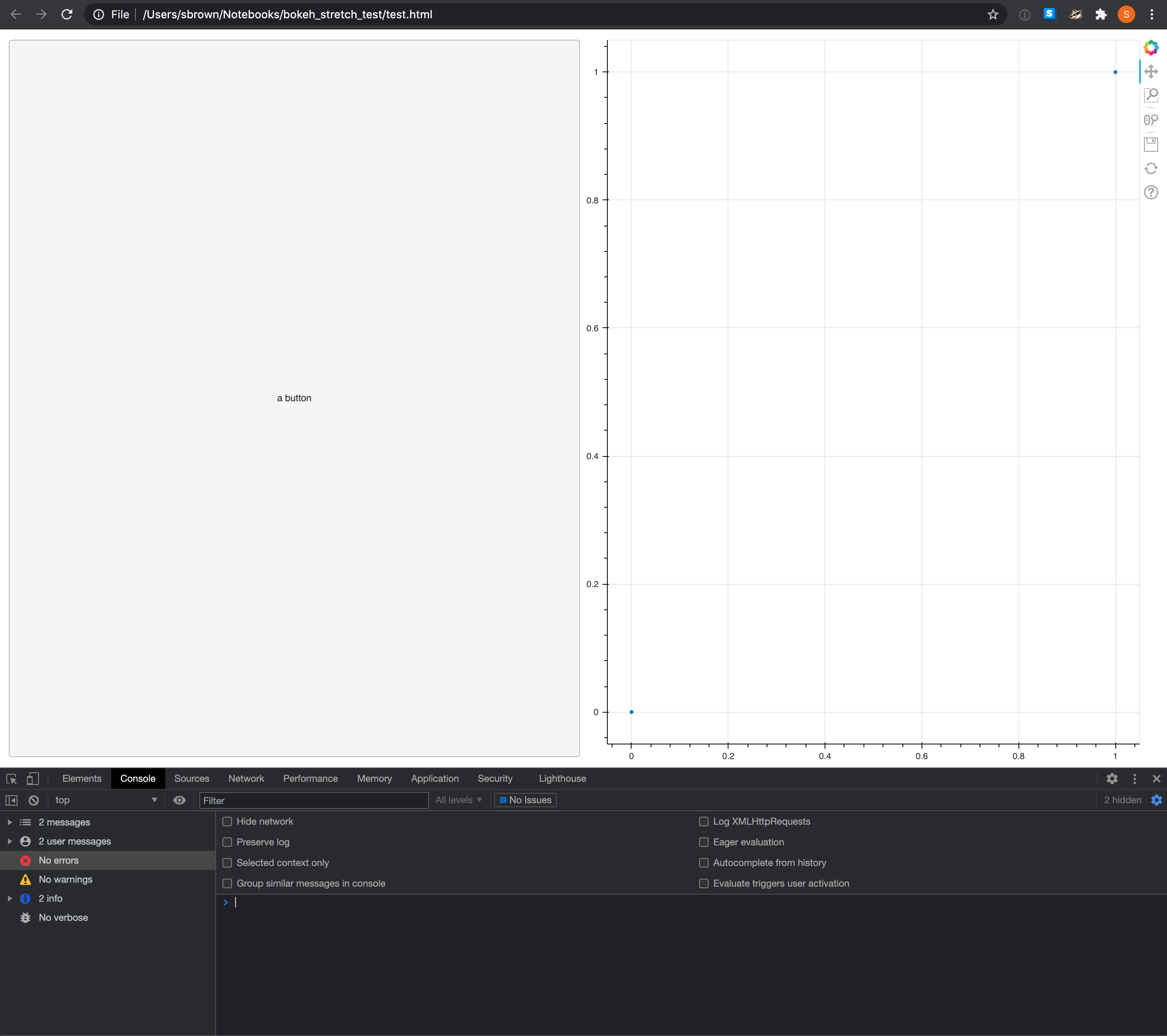 [BUG] behavior of "stretch_both" stops working for `row()` between bokeh 2.3.0 and 2.3.1 · Issue ...
