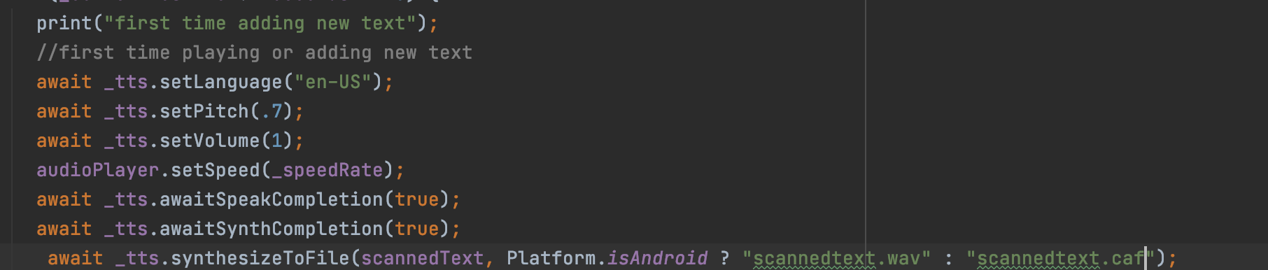 I can't synthesize my TTS file on iOS · Issue #290 · dlutton/flutter_tts · GitHub