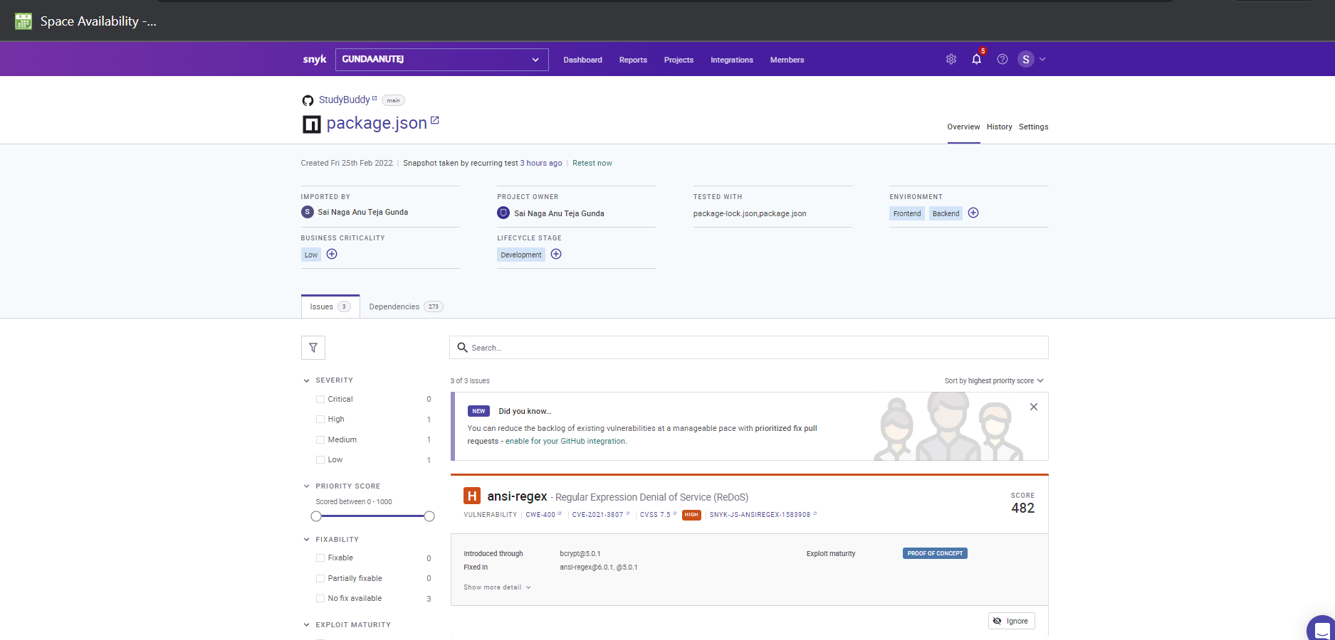 GitHub - GUNDAANUTEJ/StudyBuddy: A single page application which helps students to get notified ...