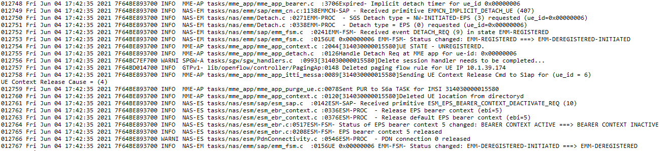 Magma not deleting UE context after UE release command leading to ...