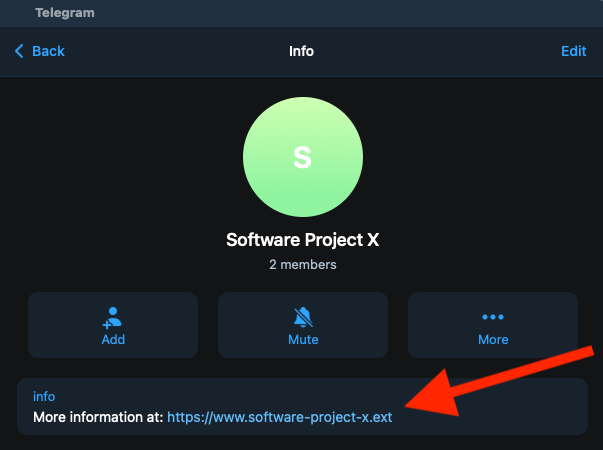 Detect URLs in group descriptions and make them clickable · Issue #27034 · telegramdesktop ...