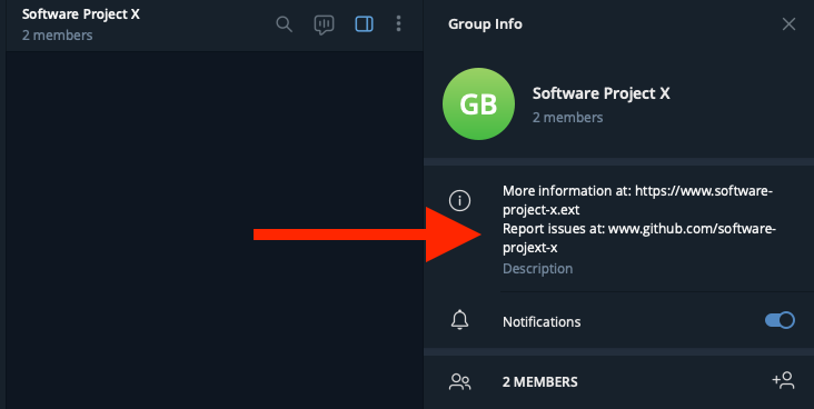 Detect URLs in group descriptions and make them clickable · Issue #27034 · telegramdesktop ...