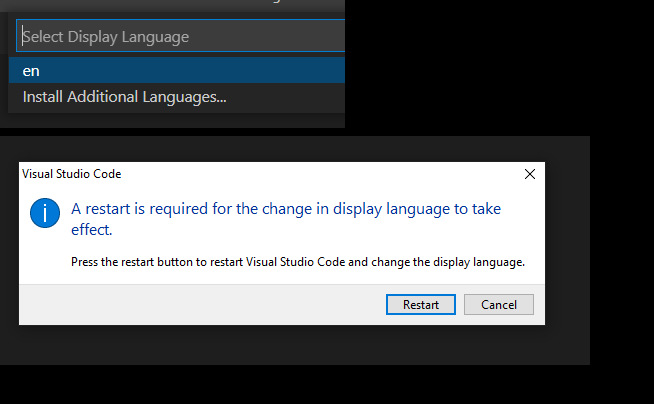 After changing Display Language to `en`, the refactor options still do ...