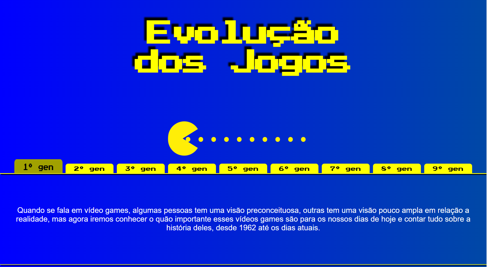 GitHub - FelipeSartuu/Evolucao-dos-Jogos: Projeto acadêmico desenvolvido no projeto de ano ...
