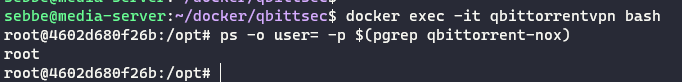 qbittorrent runs as root · Issue #171 · DyonR/docker-qbittorrentvpn ...