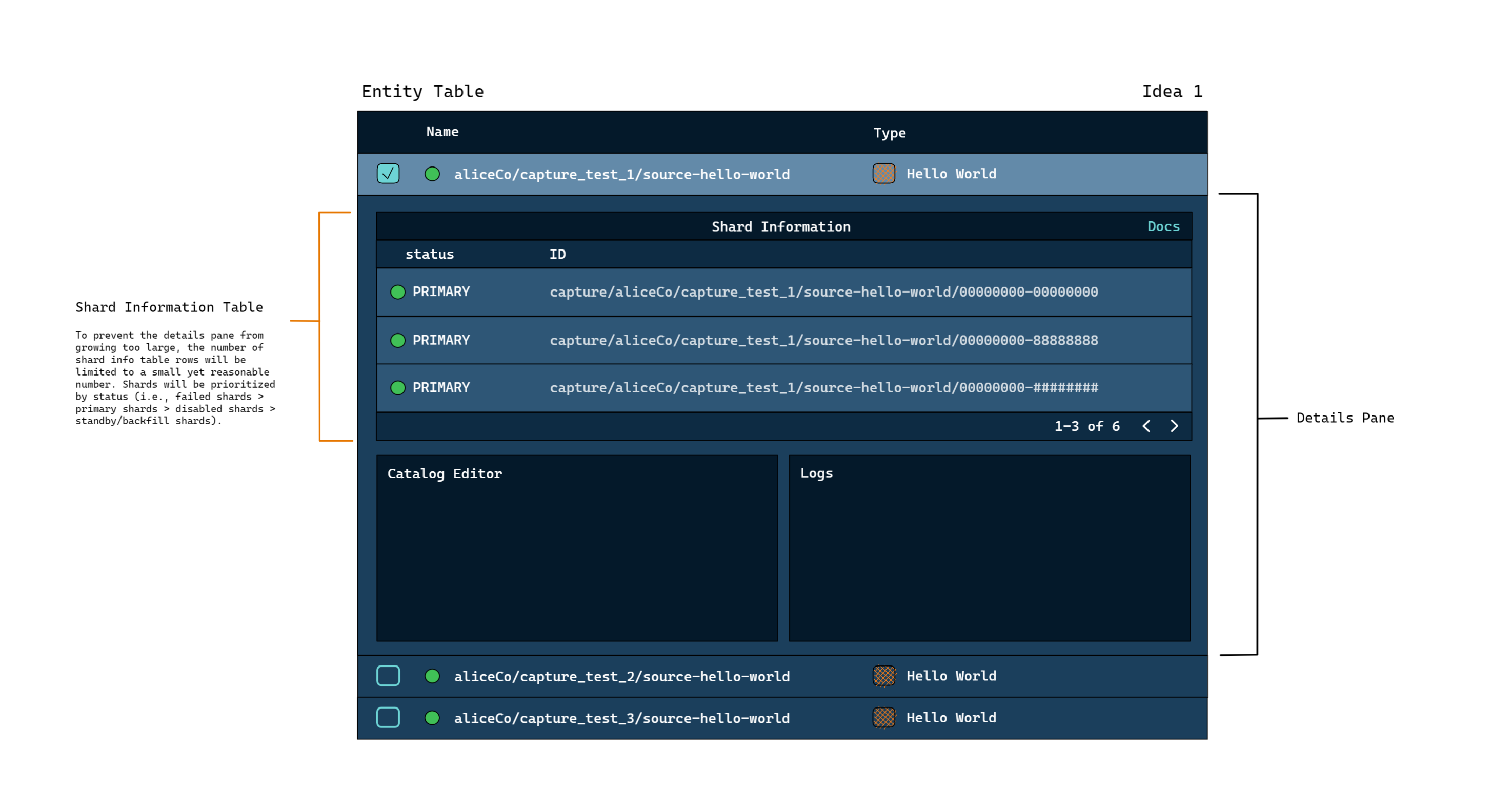 Update format of the shard details section of the entity table. · Issue #189 · estuary/ui · GitHub