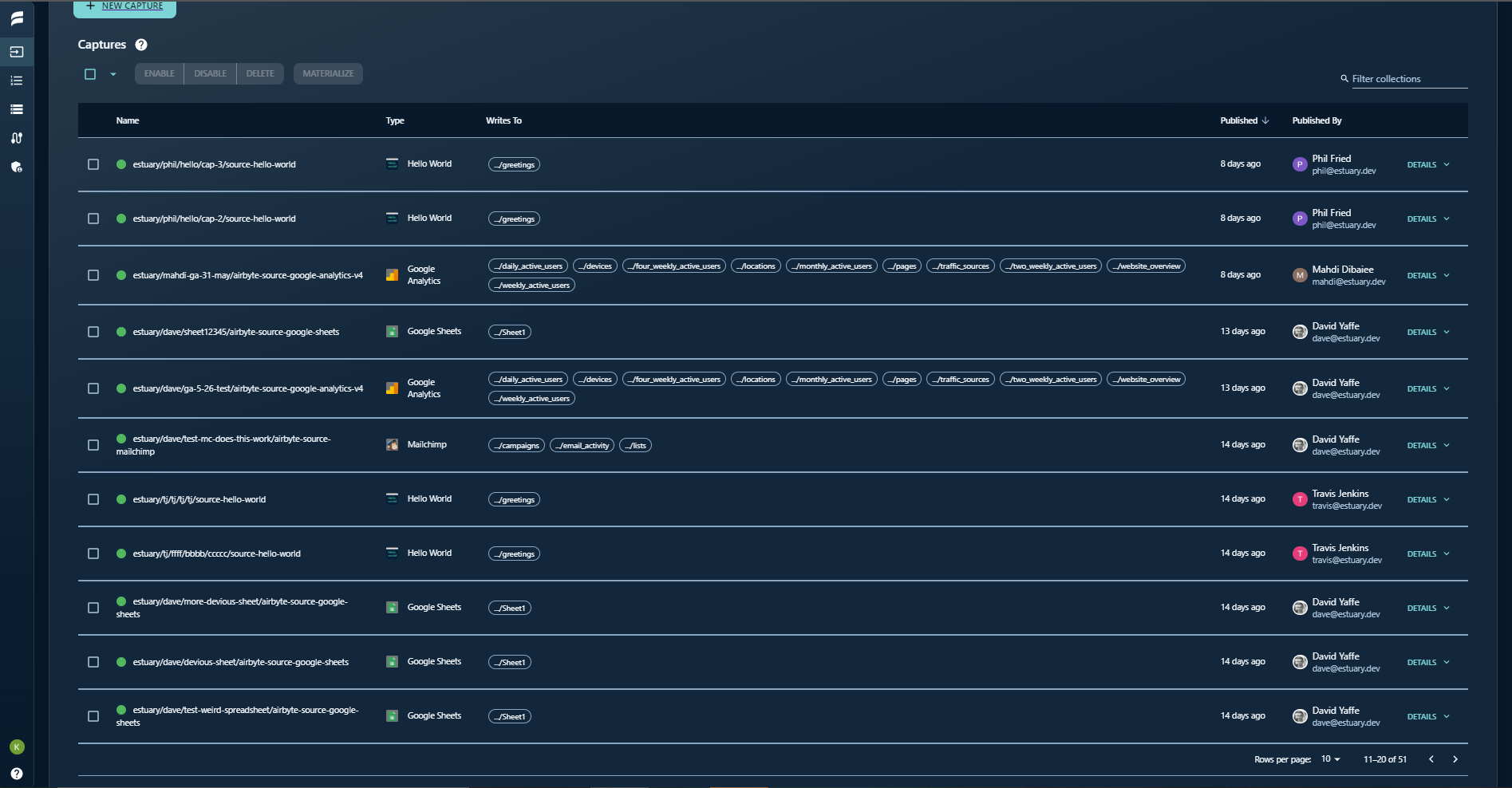 Reset entity table page number for each filter query. · Issue #201 · estuary/ui · GitHub