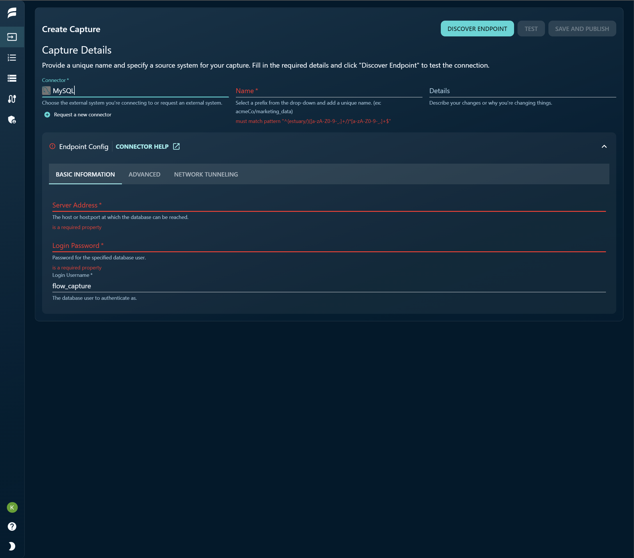 Unable to clear the connector field of the details form. · Issue #248 · estuary/ui · GitHub