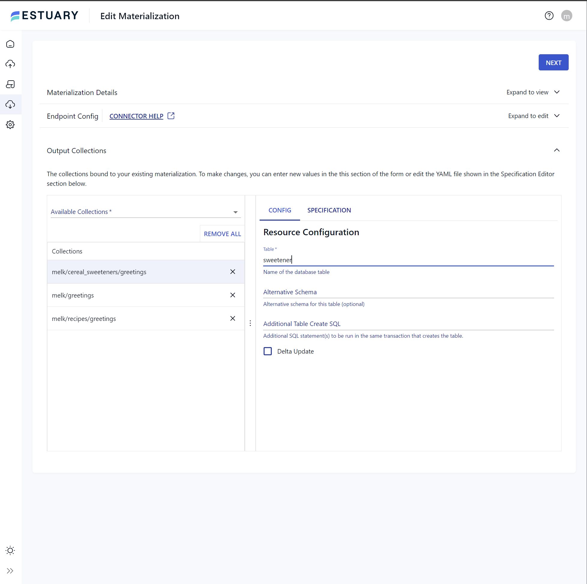 Materialization specification editor redundantly patches the draft_specs table · Issue #482 ...