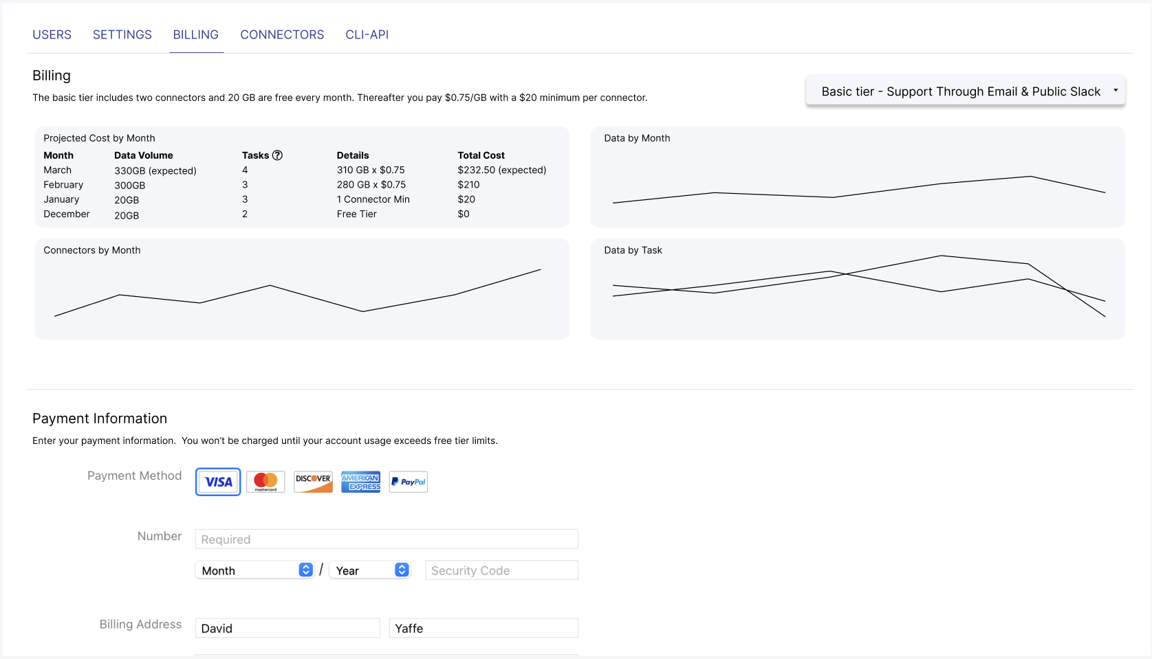 Create the foundation for a billing page · Issue #515 · estuary/ui · GitHub