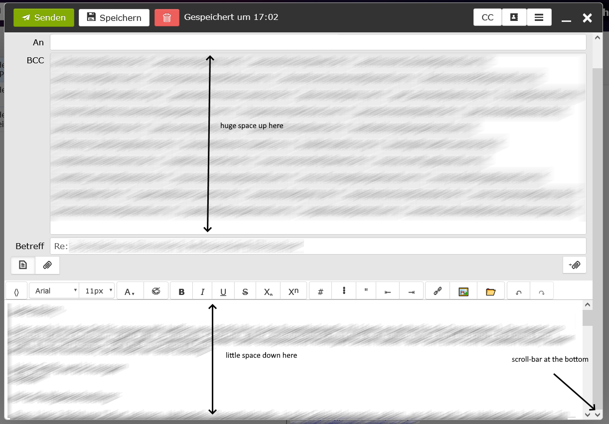 very little space to compose mail when having lots of recipients · Issue #533 · the-djmaze ...