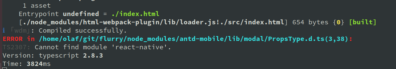 error TS2307: Cannot find module 'react-native' · Issue #1444 · ant-design/ant-design-mobile ...