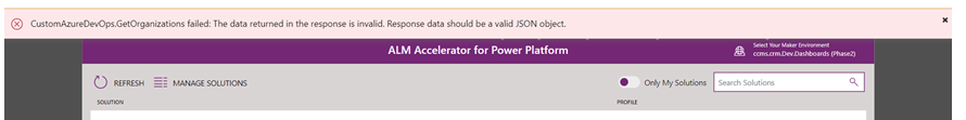 [ALM Accelerator - BUG]: CustomAzureDevOps.GetBuilds failed · Issue #3908 · microsoft/coe ...