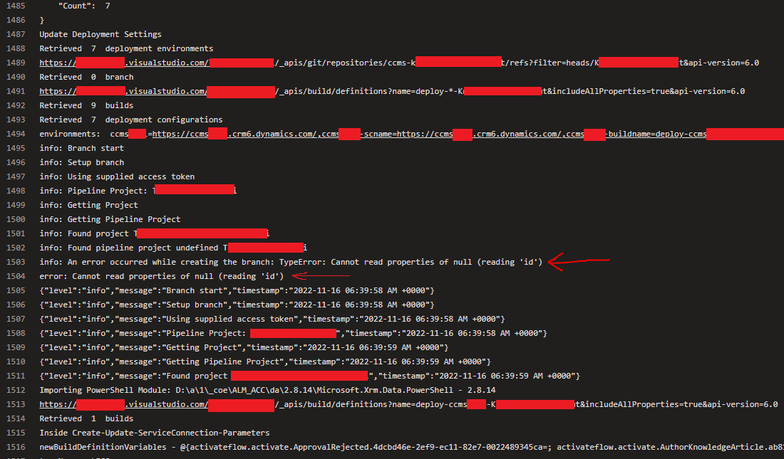 [ALM Accelerator - BUG]: Pipelines no longer working after November update · Issue #4132 ...